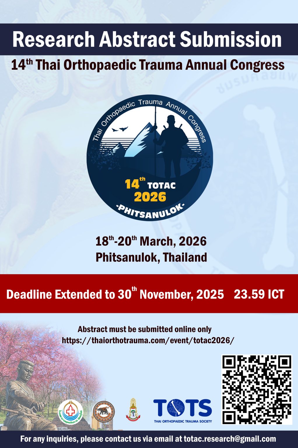 The 14th Thai Orthopaedic Trauma Annual Congress (TOTAC 2026) - Thai ...